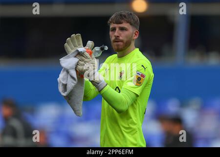 Daniel Grimshaw #32 of Blackpool after the Sky Bet Championship Match ...