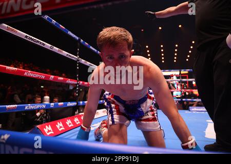 LONDON, Großbritannien – APRIL 22: Nathan Bartling kämpft am 22. April 2023 in London ...