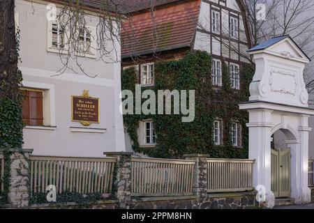 Das Schillerhaus ist ein kleines ehemaliges Bauernhaus im Leipziger ...