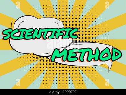Handgeschriebenes Schild Wissenschaftliche Methodik Grundsätze ...