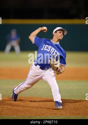 Tampa Jesuit Tigers pitcher Derek Westfall (34) during a High School ...
