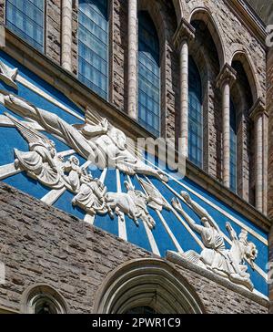 Die Umwandlung von St. Paul, ein Bas Relief, ausgeführt in Stein und Glas von Lumen Martin ...