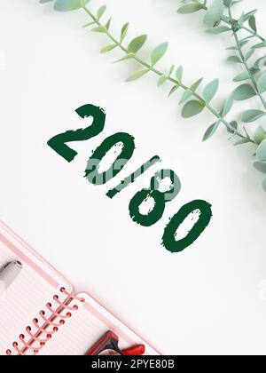 Inspiration mit Zeichen 80 bis 20. Pareto-Prinzip der Faktorsparsität ...