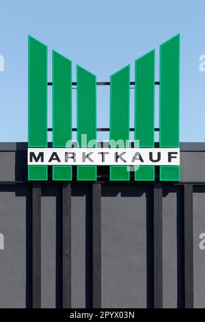 Marktkauf Ratingen, Logo auf dem Gebäude, Supermarkt, Edeka Group ...