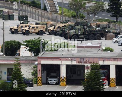 A picture shows Naha Port Facility in Naha City, Okinawa Prefecture on ...