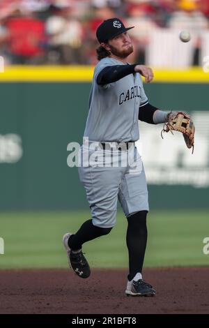 12. Mai 2023: Der Außenfeldspieler Ethan Petry #20 aus South Carolina ...