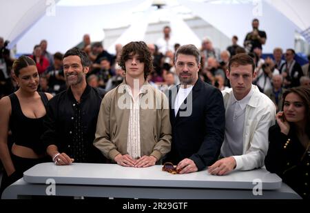 Billie Blain, from left, Tom Mercier, director Thomas Cailley, Paul ...