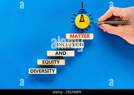 DEI Diversity Equity Inclusion Matter-Symbol. Konzeptbegriffe DEI ...