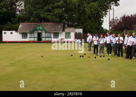 Auf dem Mauchline Rasen Bowling Green in Mauchline, Ayrshire ...