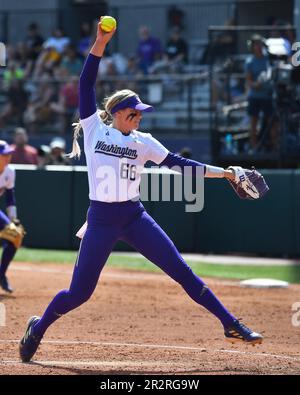 Washington starting pitcher Ruby Meylan works in the late inning ...