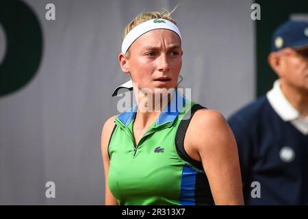 Emma LENE aus Frankreich am ersten Qualifikationstag von Roland-Garros ...