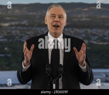 Sunnyvale, Usa. 22. Mai 2023. Vizepräsident Kamala Harris spricht am ...