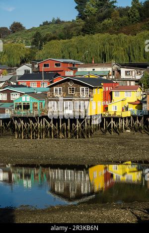 Palafitos, Castro, Archipiélago de Chiloé, Provincia de Chiloé, Región de Los Lagos, Patagonien ...
