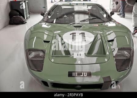 Ford GT40 Mk. 1, 1965 legendärer Rennwagen der USA. 2023 VSCC Pomeroy ...