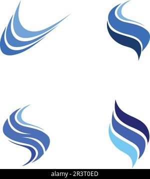 Wellen Strand Logos und Symbole Vorlage Symbole app Stock-Vektorgrafik ...