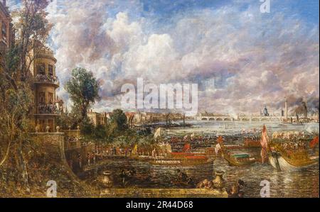 Die Eröffnung der Waterloo Bridge, Whitehall Stairs, 18. Juni 1817 ...