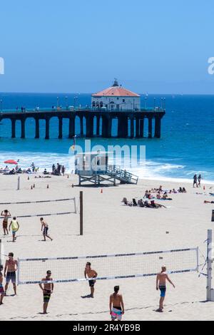 Redondo Beach, USA - 24. Juni 2012: Der wunderschöne Strand von Redondo ...