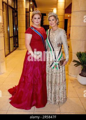 Amman, Jordanien. 01. Juni 2023. Jordaniens Königin Rania besucht ihren ...