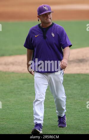 June 4, 2023: Oregon State Head Coach Mitch Canham and LSU Head Coach ...