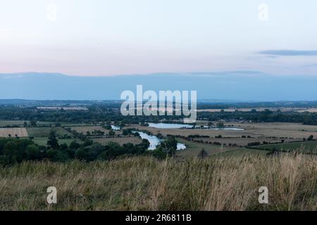 Blick von Wittenham Clumps, Oxfordshire Stockfotografie - Alamy