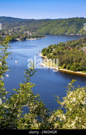 Slapska prehrada, vyhlídka Nová Rabyně, Vltavska kaskada, Stredni Cechy ...
