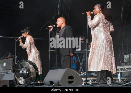 Steven Collazo von Odyssey tritt beim Cambridge Club Festival, 2023 ...