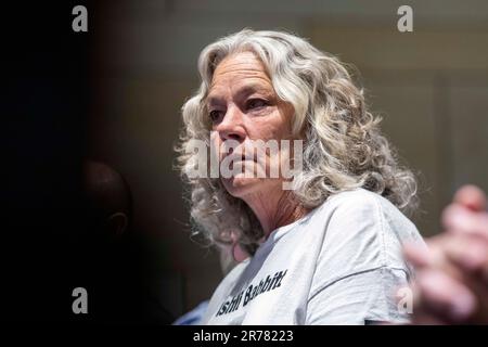 Micki Witthoeft, the mother of Ashli Babbitt, attends an event hosted ...