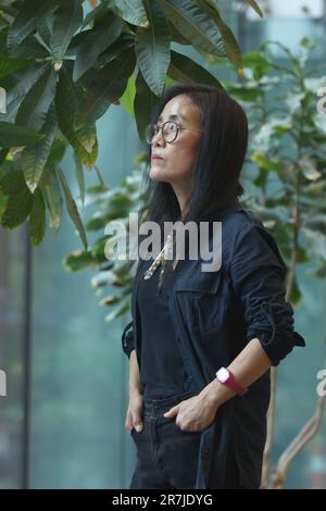 Der südkoreanische Regisseur Hwang Yun, Regisseur des Dokumentarfilms ...