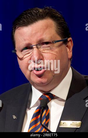 Managing Director und CEO Nigel Morrison, Referat auf dem SkyCity ...
