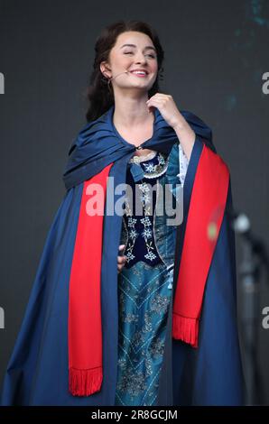 London, Großbritannien. Holly-Anne Hull im Musical Phantom der Oper im ...