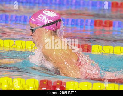 Justine Delmas 2. Platz, Finale 200 m Brustschlag während der French ...