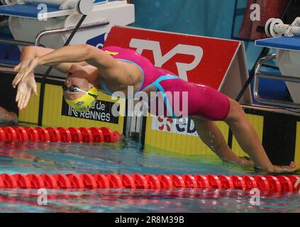 Pauline Mahieu, Women Heat 50 M Backstroke während der French Elite ...