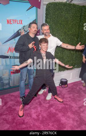 Nick Bruno, Troy Quane und ND Stevenson nehmen am 24. Juni 2023 am AMC ...