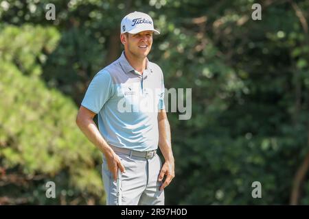 24. Juni 2023: Cody Blick nimmt seinen Putt in der dritten Runde des ...