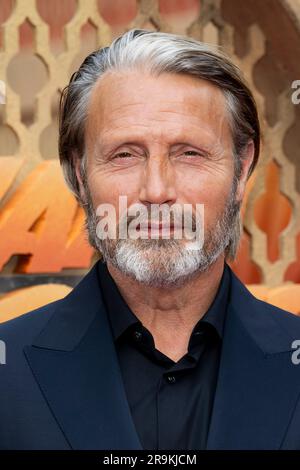Mads Mikkelsen poses for photographers upon arrival for the 'Indiana ...
