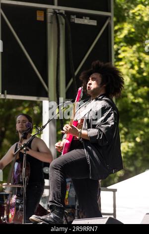 Seattle, USA. 20. Mai 2023. Seattle Band King Youngblood spielt bei ...