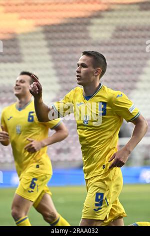 BUKAREST, RUMÄNIEN - JUNI 21: Danylo Sikan aus der Ukraine und Bartol ...