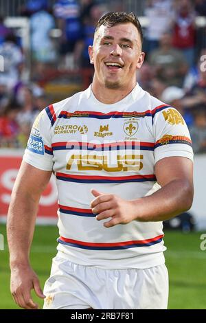 Wakefield, England - 7. Juli 2023 - Wakefield Trinity's Harry Bowes in ...