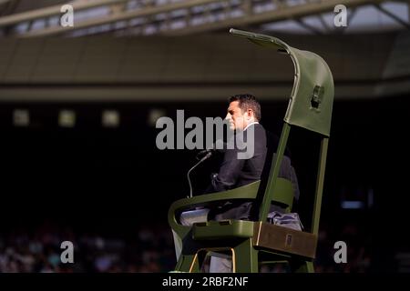 Richard Haigh, Vorsitzender des Schiedsrichters, am ersten Tag der ...