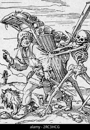 Tod, Tanz des Todes, Tod des Kindes, von Hans Holbein dem Jüngeren ...