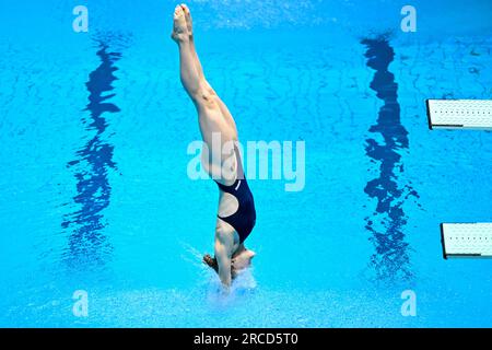 Michelle Heimberg of Switzerland competes in women's diving 3m ...