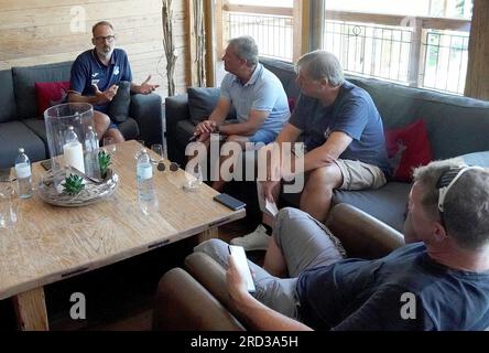 18. Juli 2023, Langauer Sportstadion, Kitzbuhl, Trainingslager TSG ...