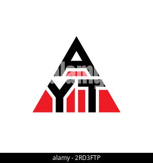 AYT-Logo mit Dreiecksbuchstaben und Dreiecksform. Monogramm mit AYT ...