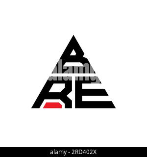 BRE-Logo mit Dreiecksbuchstaben und Dreiecksform. BRE-Dreieck-Logo ...