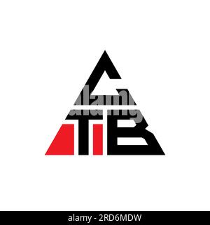 CTB-Logo mit Dreiecksbuchstaben und Dreiecksform. CTB-Dreieck-Logo ...