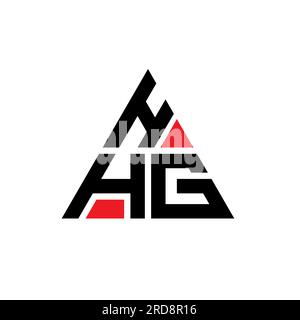 HHG-Logo mit dreieckigem Buchstaben in Dreiecksform. Monogramm mit HHG ...