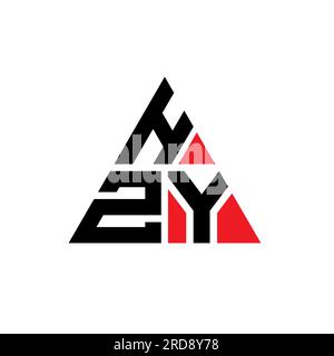 Logo mit HZY-Buchstaben und Polygonform. HZY-Polygon- und ...