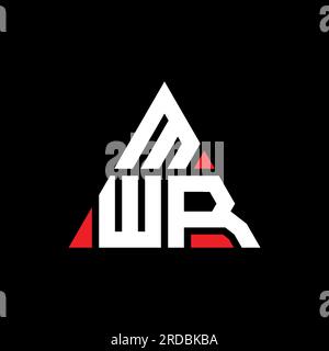 MWR-Logo mit dreieckigem Buchstaben in Dreiecksform. MWR-Dreieck-Logo ...