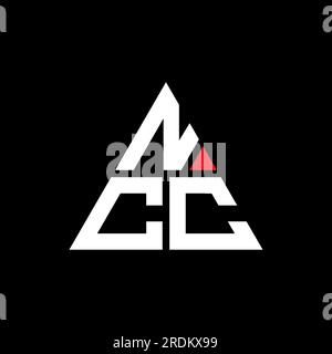 NCC-Logo mit Dreiecksbuchstaben und Dreiecksform. Monogramm mit NCC ...