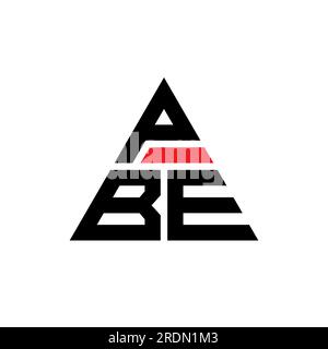 PBE-Logo mit Dreiecksbuchstaben und Dreiecksform. Monogramm mit PBE ...